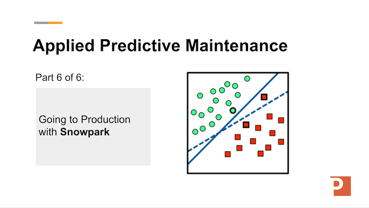 Applied Predictive Maintenance Part 6 of 6: Going to Production with Snowpark