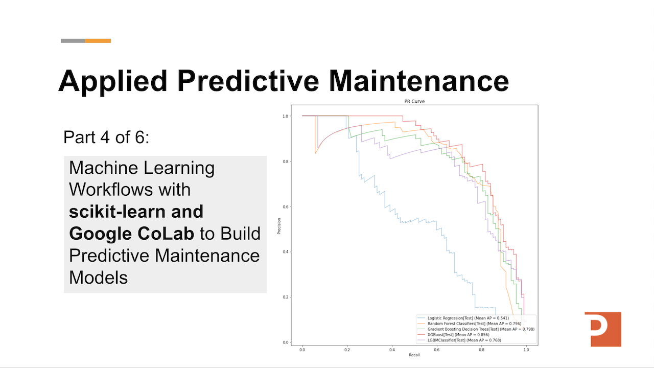 Applied Predictive Maintenance Part 4 of 6: Machine Learning Workflows ...